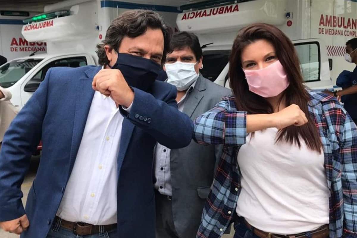 Mónica Juárez festejó su cumpleaños junto a Gustavo Sáenz