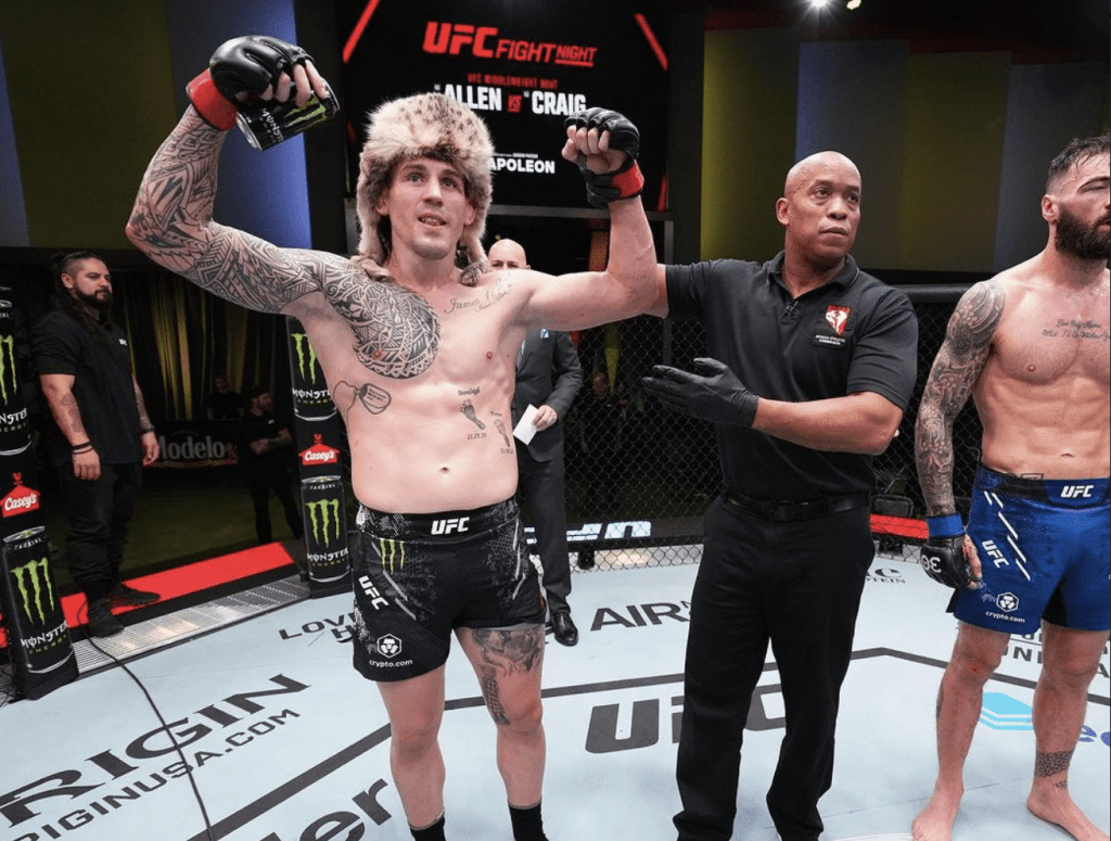 Brendan Allen ganó y pidió una oportunidad de contendiente - Elintra.com.ar